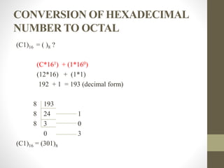 Number system and its conversions | PPTX
