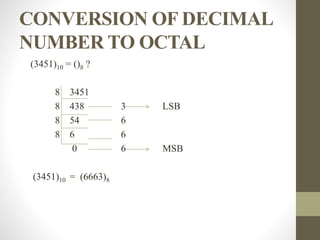 Number system and its conversions | PPTX