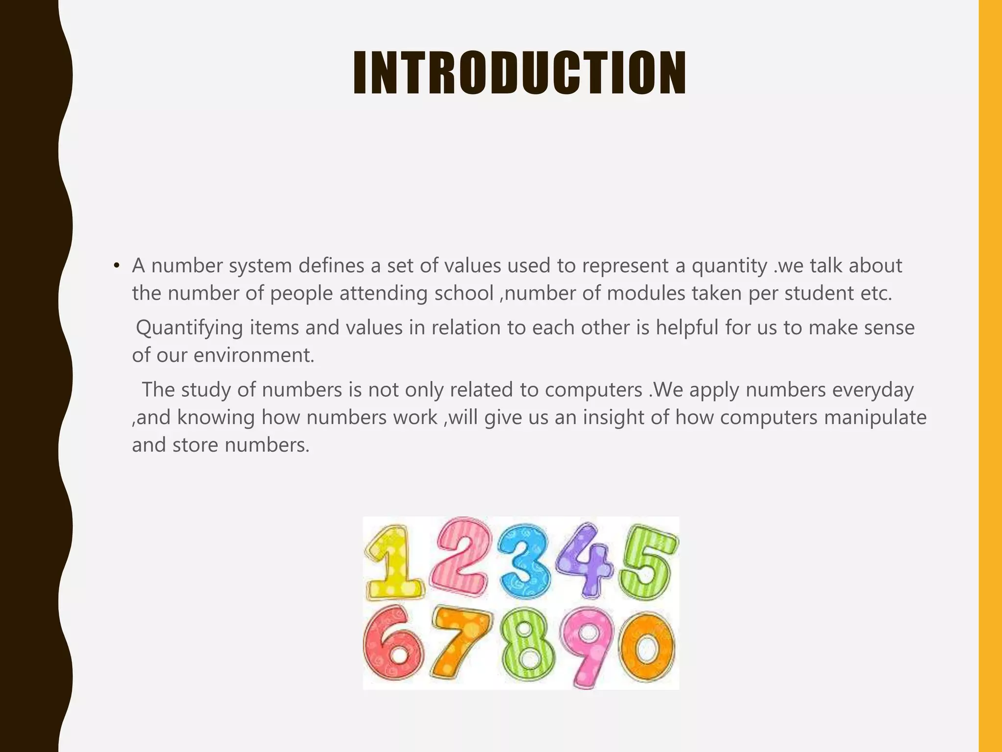 Number system(Types of numbers, whole number, its properties, integer and its representation) | PPT