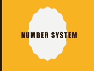 Number system(Types of numbers, whole number, its properties, integer and its representation) | PPTX