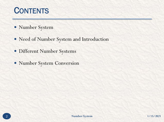 Number system | PPT