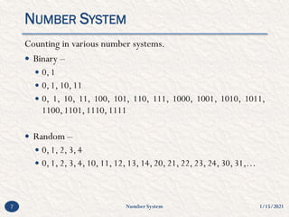Number system | PPT