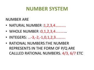 Number system | PPT