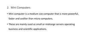 different types of computers | PPTX