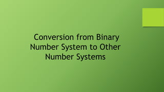 Number system | PPTX | Computing | Technology & Computing