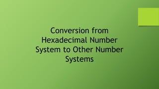 Number system | PPTX | Computing | Technology & Computing