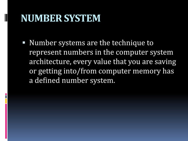 NUMBER SYSTEM.pptx | Computing | Technology & Computing