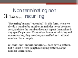 number system full explanation presentation | PPT