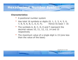 Presentaion on introduction to Number system | PPTX