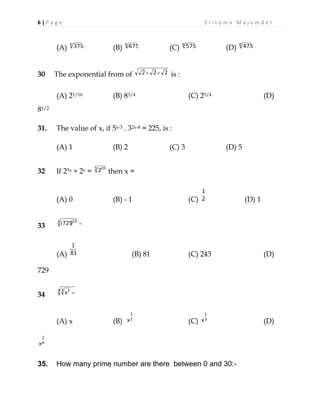 CBSE - Grade 9 - Mathematics - Number System - Multiple Choice ...