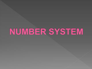Number system | PPTX