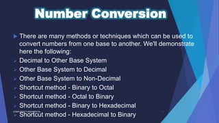 Number System Computer Fundamental | Pptx