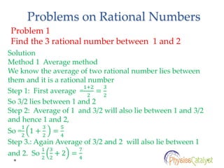How to solve rational numbers problems | PPT | Free Download