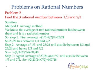 How to solve rational numbers problems | PPTX