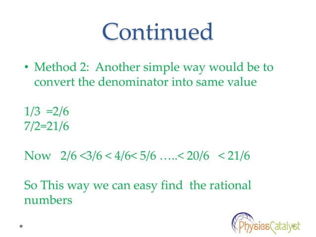 How to solve rational numbers problems | PPTX