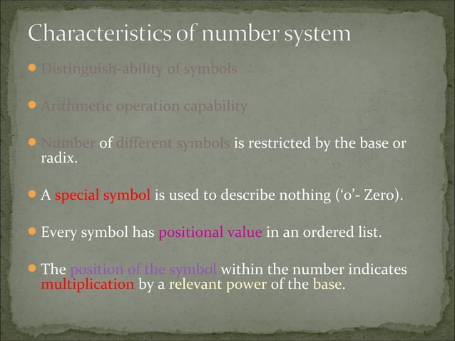 Number system and codes | PPT