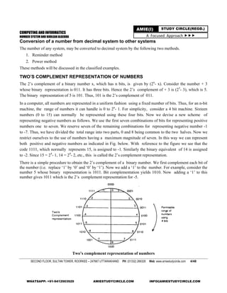 Number System and Boolean Algebra | PDF
