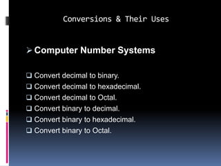 Number system by ammar nawab | PPT