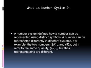Number system by ammar nawab | PPT