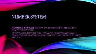 NUMBER SYSTEM | PPT