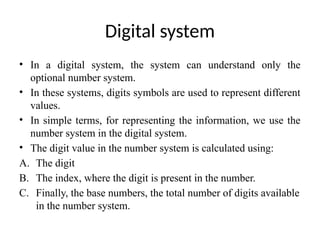 Number System & codes.pptx ye mg of the day | PPT