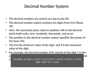 Number System & codes.pptx ye mg of the day | PPTX