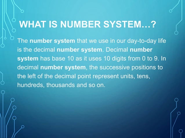 Number system conversion | PPTX