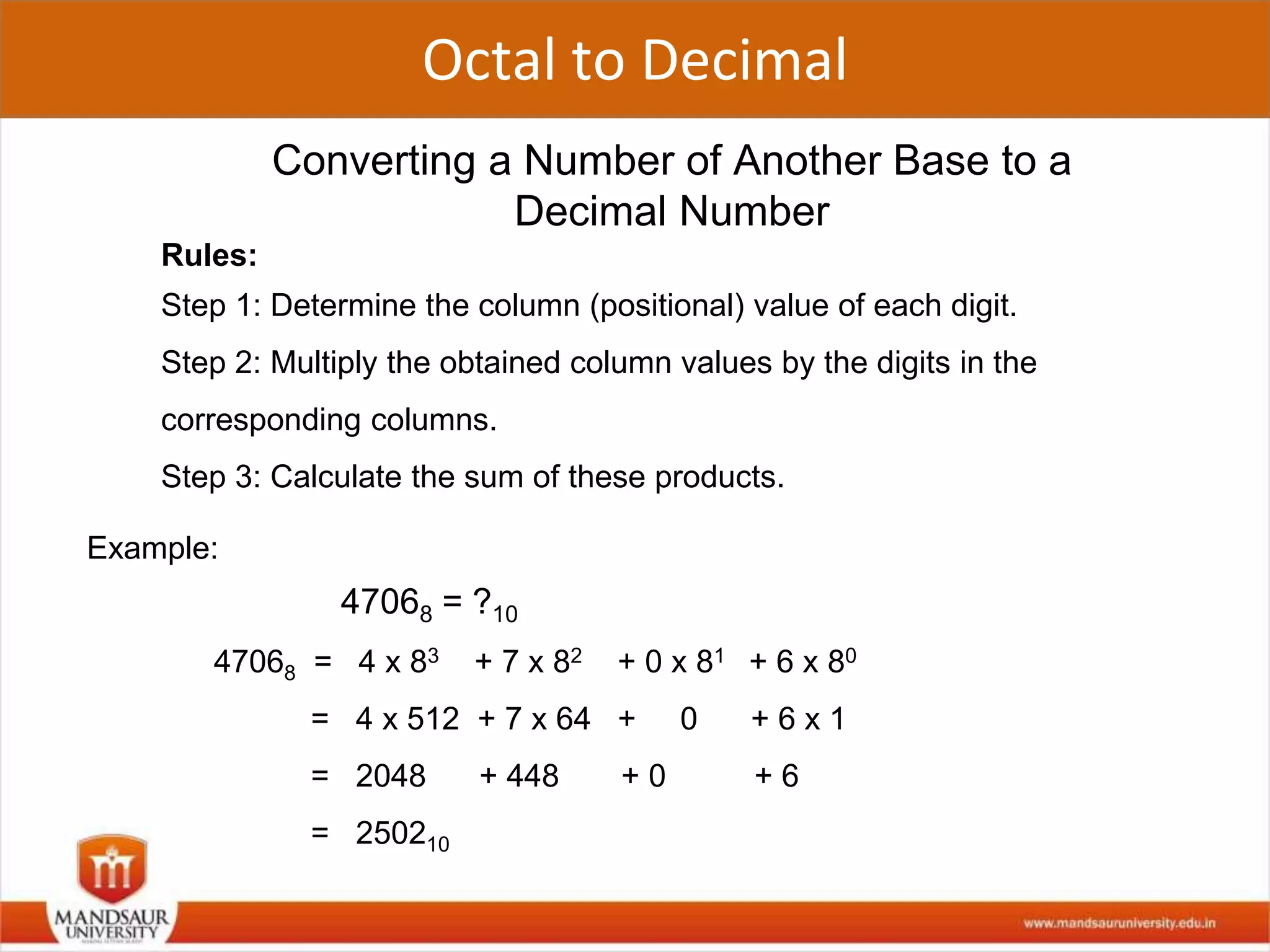 Number system and their conversion | PPTX