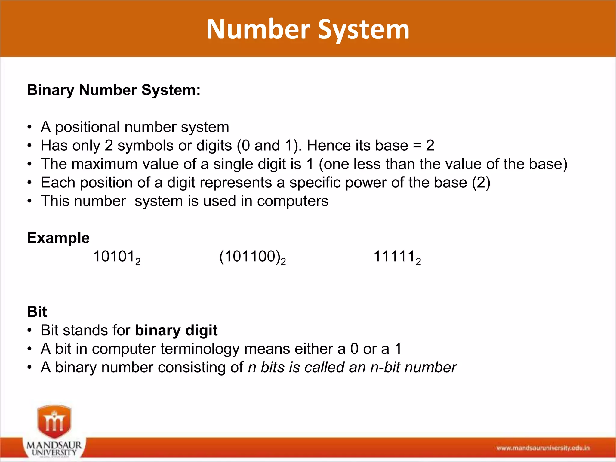 Number system and their conversion | PPTX
