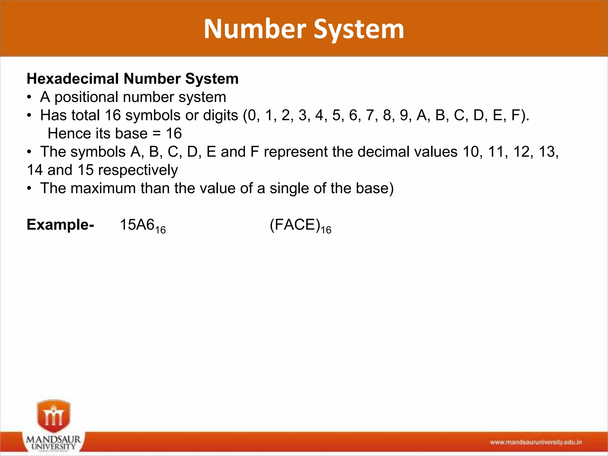 Number system and their conversion | PPTX