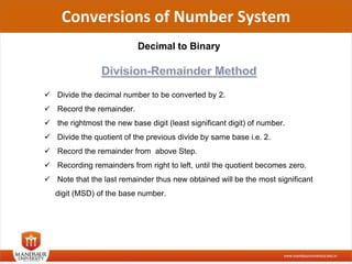 Number system and their conversion | PPTX