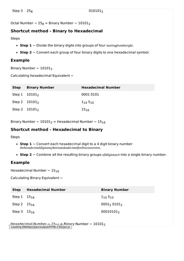 Number System Conversion | PDF