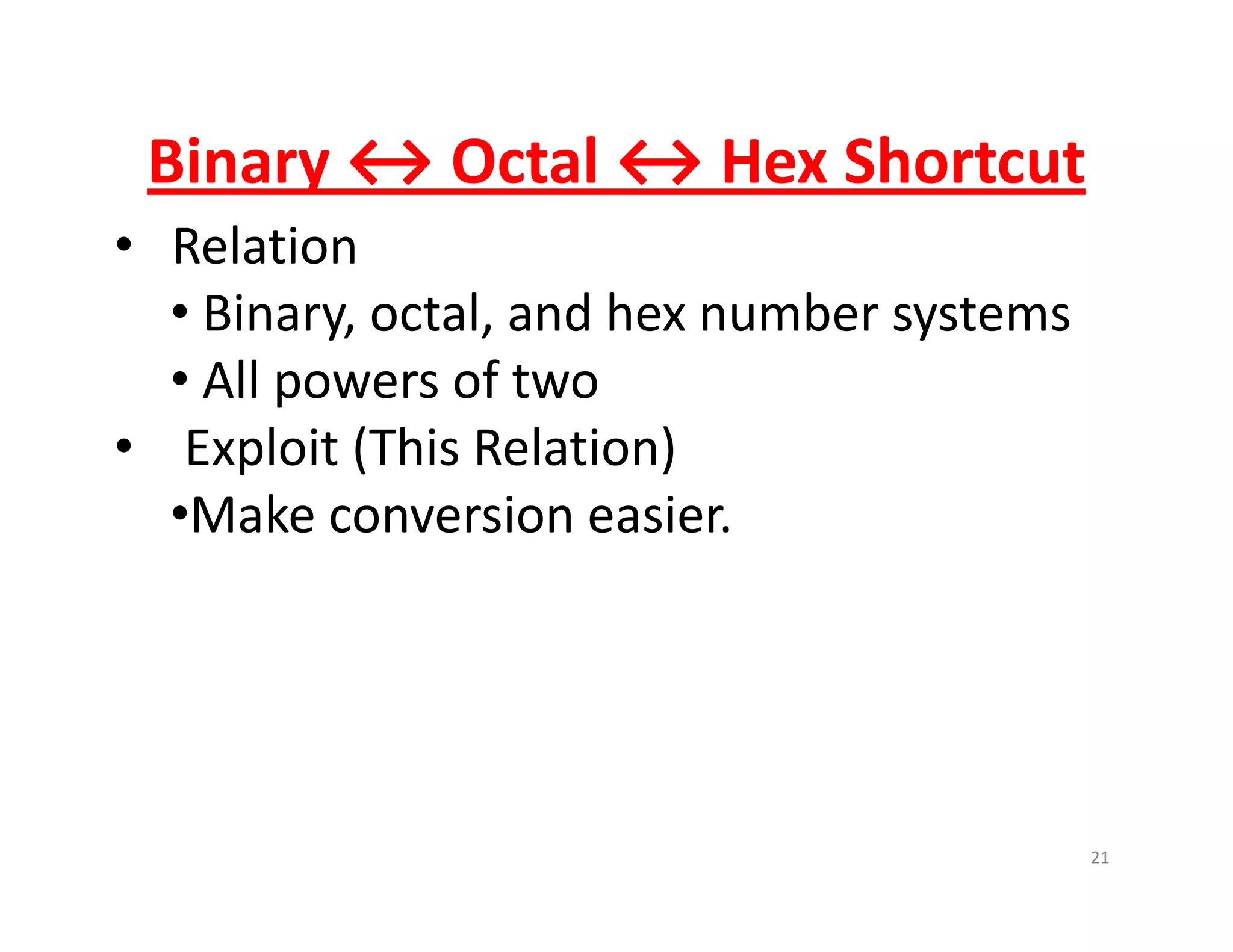 Number System Conversion Bca Ppt