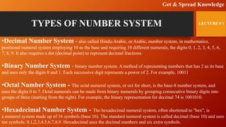 Number System | Types of Number System | Binary Number System | Octal ...