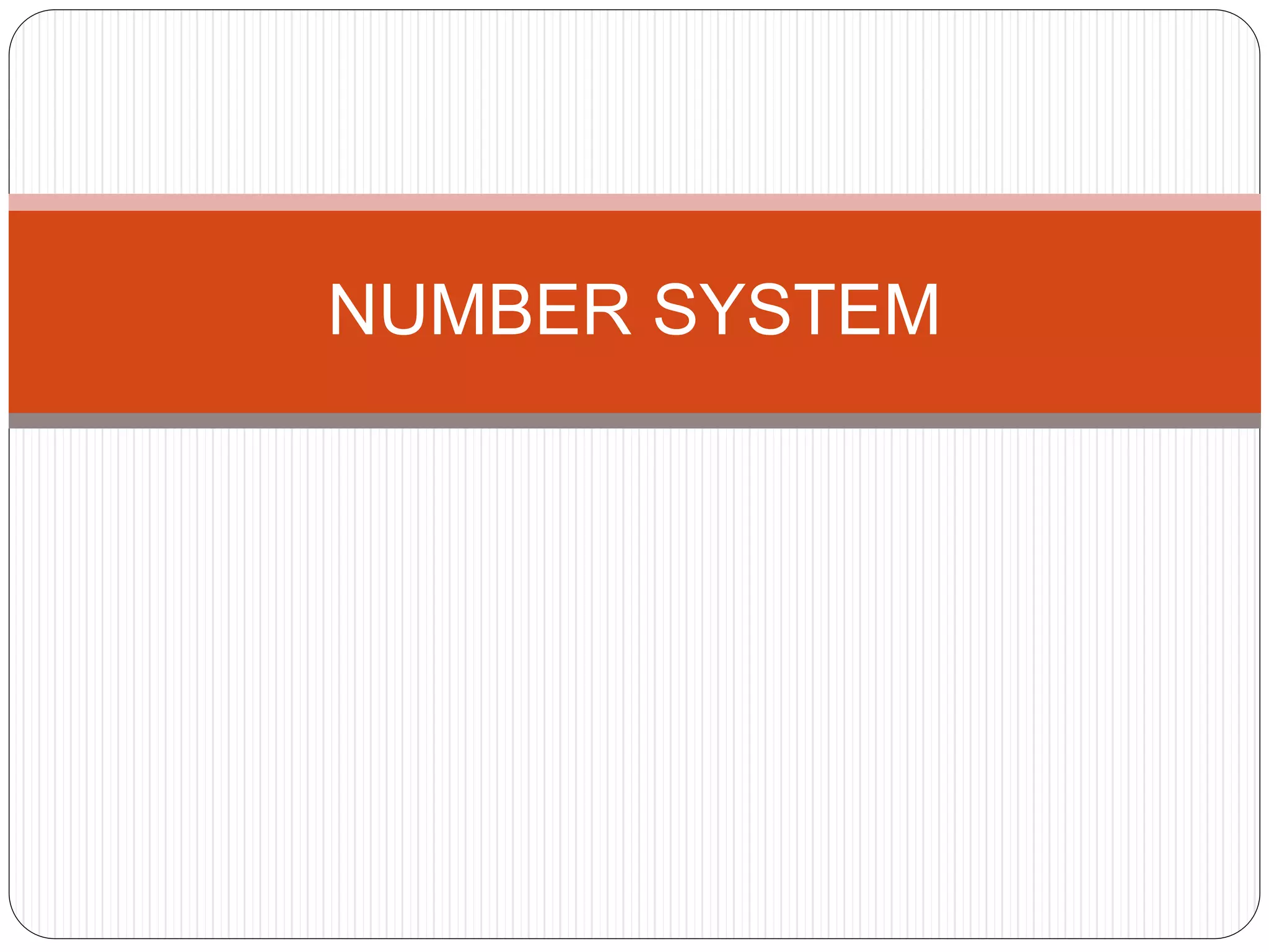 Number system (Binary Number) | PPSX