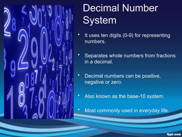 number system with diffrencent types of its | PPT