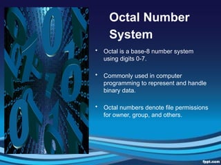 number system with diffrencent types of its | PPT