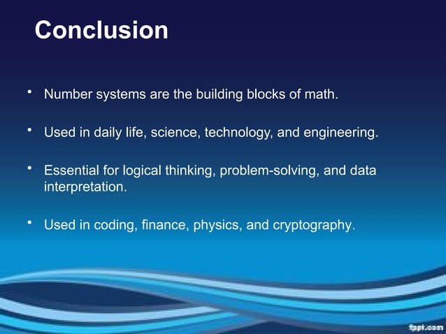 number system with diffrencent types of its | PPT