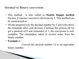 number system and its conversion ppt sildeshare | PPTX