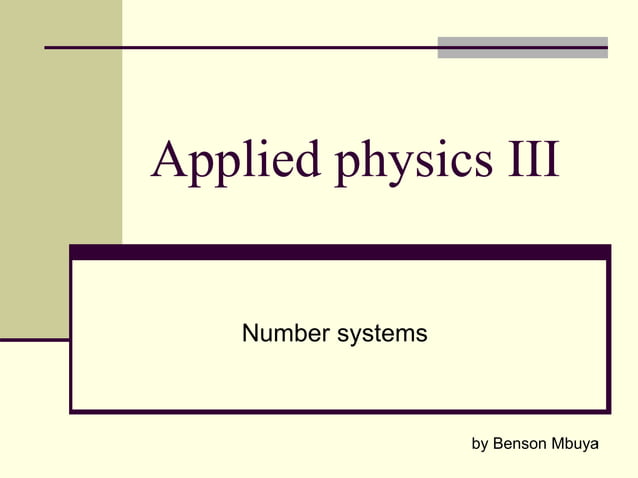 Number systems | PPT