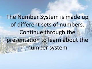 Number systems | PPT
