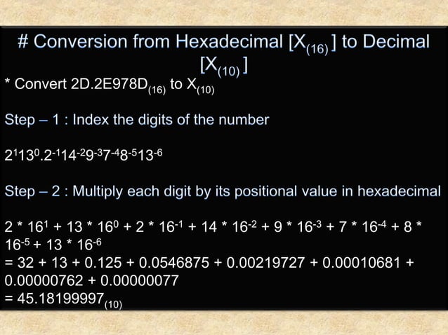 Number systems | PPTX | Computing | Technology & Computing