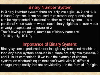 Number systems | PPTX | Computing | Technology & Computing