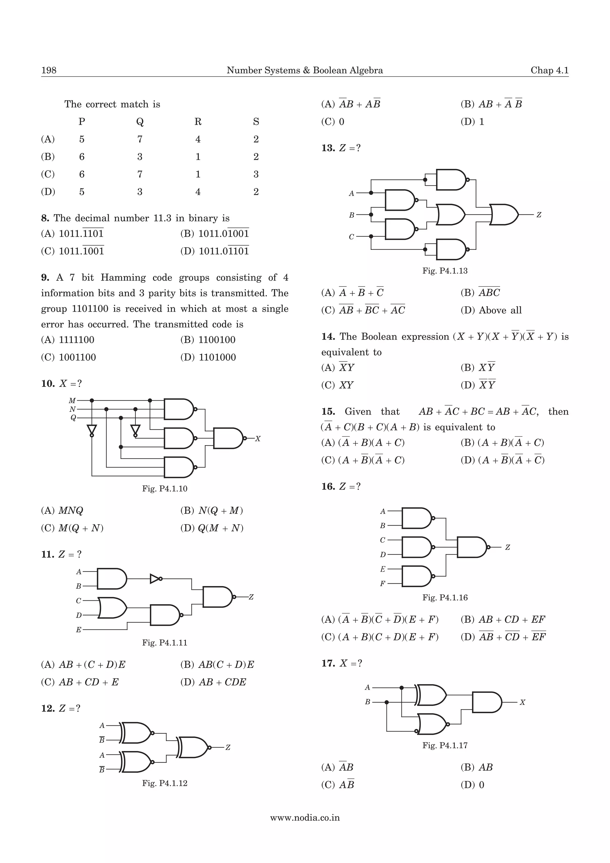 Number Systems And Boolean Reduction Pdf