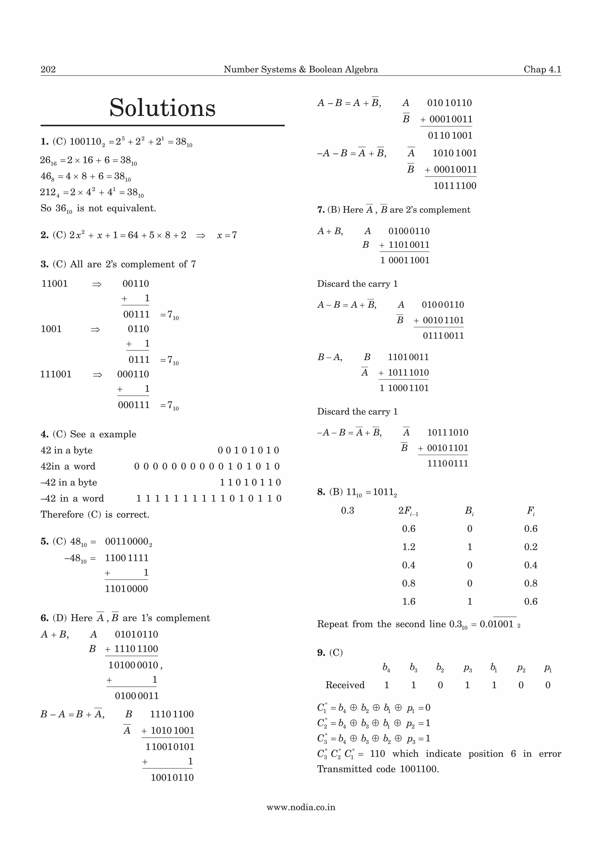 Number Systems And Boolean Reduction Pdf