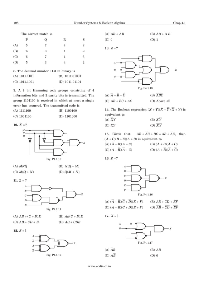 Number systems and Boolean Reduction | PDF