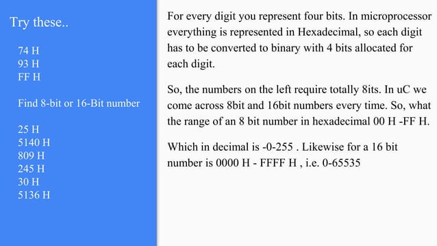 Binary, Decimal and Hexadecimal | PPTX | Computing | Technology & Computing