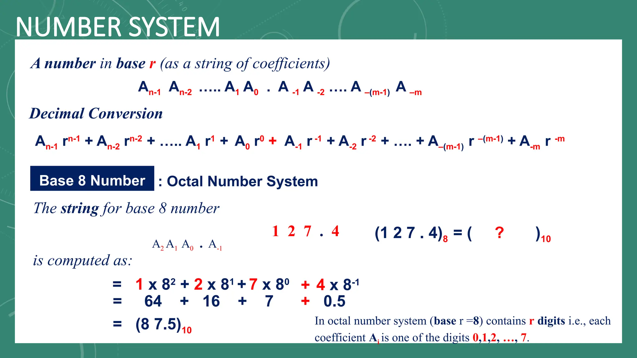 Number systems conversion and solution with exercise | PPTX