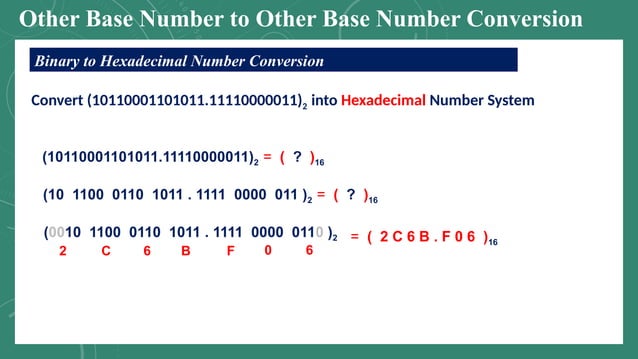 Number systems conversion and solution with exercise | PPTX