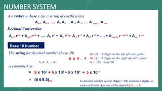 Number systems conversion and solution with exercise | PPTX